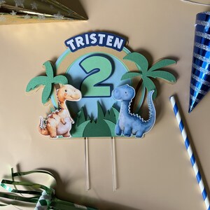 Custom Dino Cake Topper- Cute Pastel Dino Cake Topper-layered for 3d ...