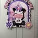 Cow 1st Birthday Cake Topper: Layered 3D Party Decor. - Etsy