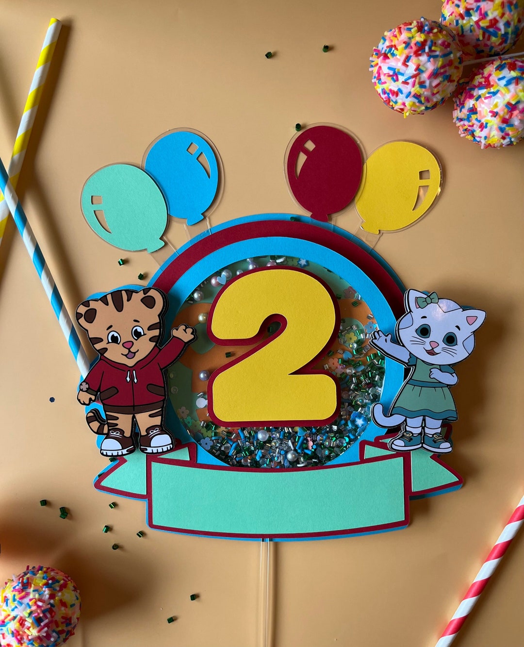 Shaker Tiger Daniel Cake Topper Customize Neutral Boy/girl Daniel Tiger ...