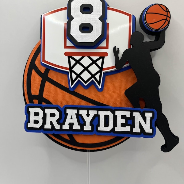 Basketball Cake Topper - Etsy