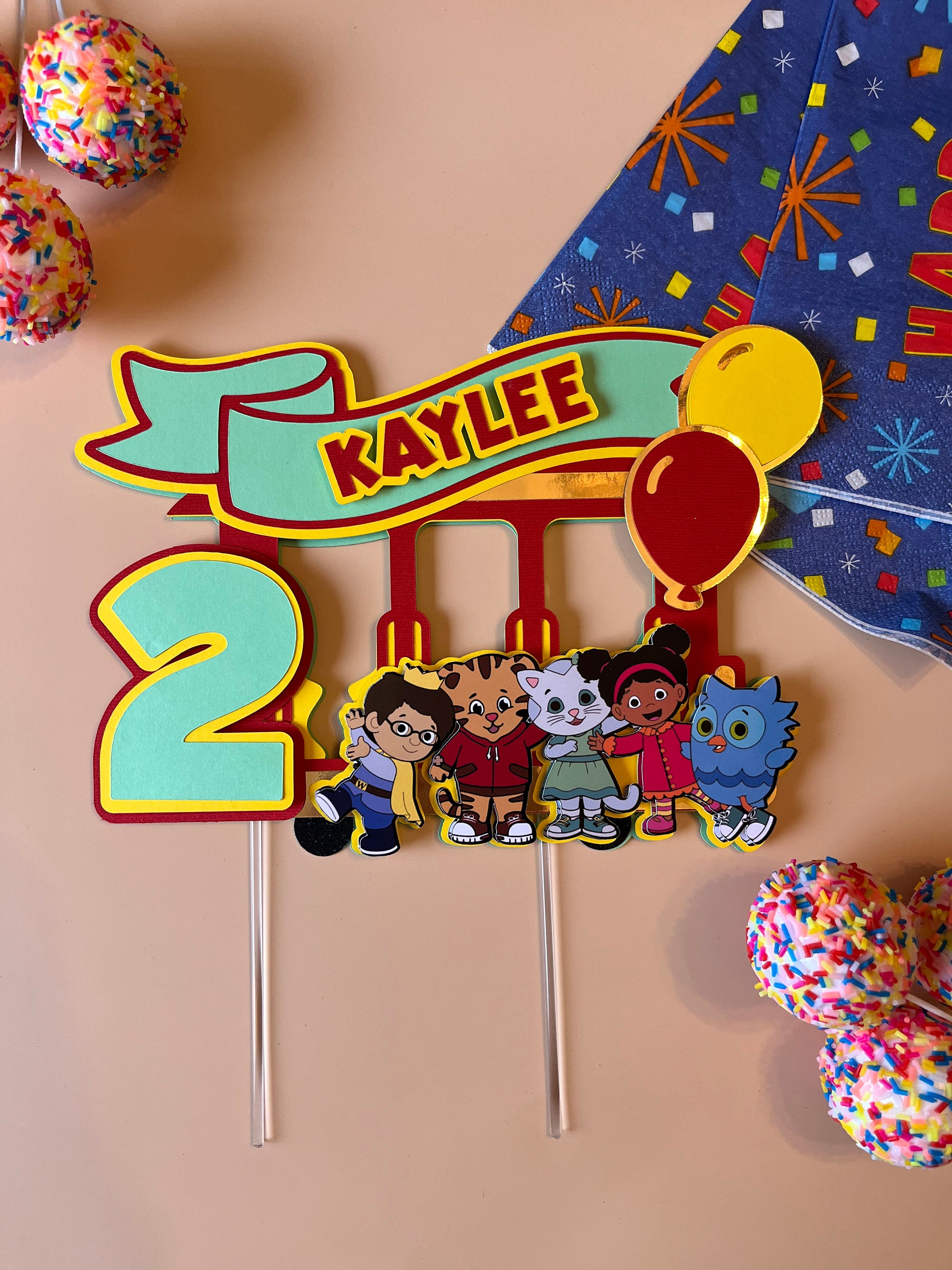 Custom Daniel Neighborhood Topper-daniel the Tiger and Friends Daniel ...