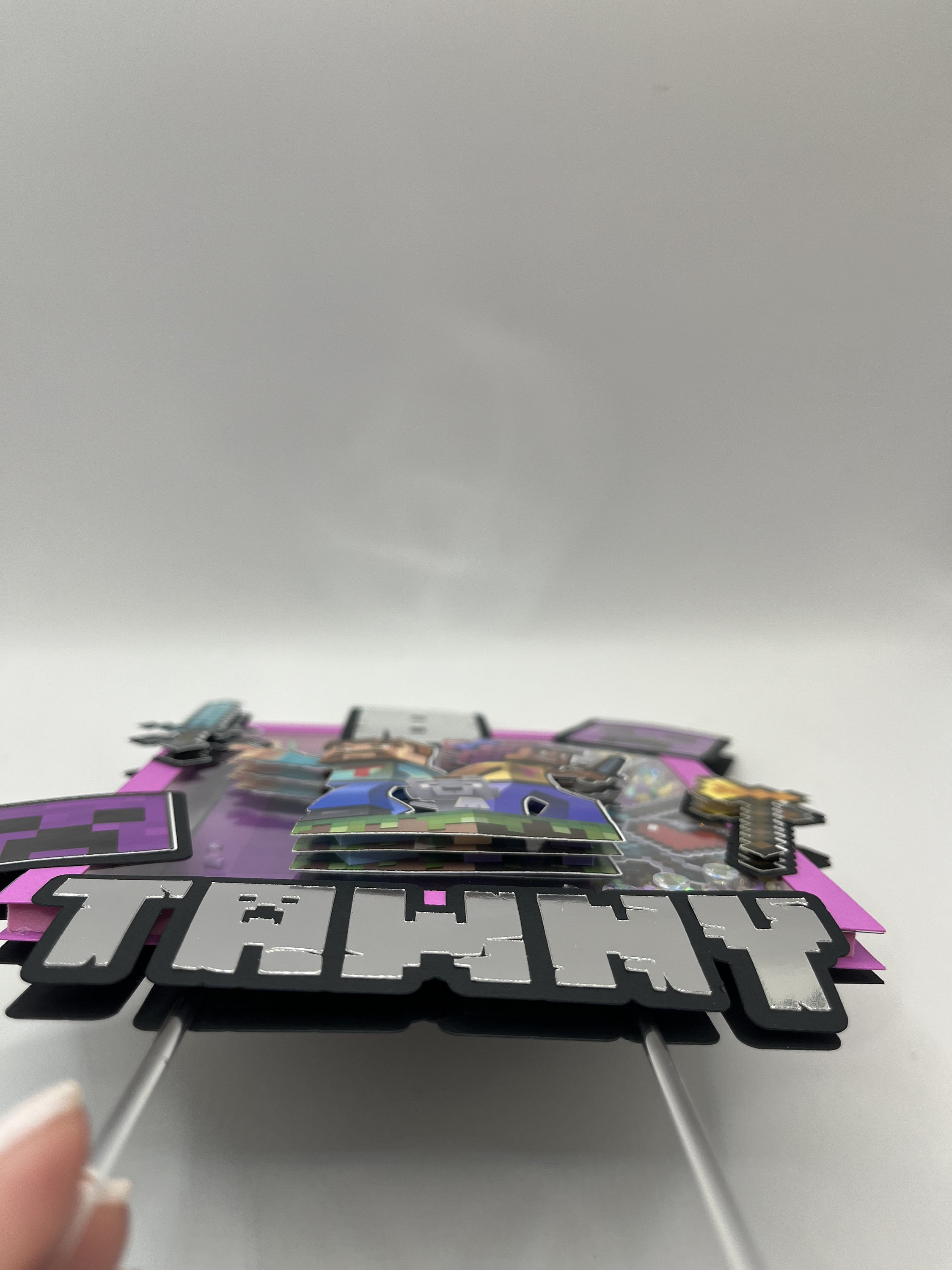 Custom Girl Minecraft Shaker Cake Topper-minecraft for Girl-custom ...