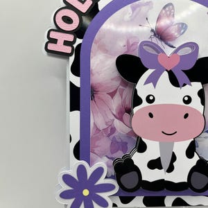 Cow 1st Birthday Cake Topper: Layered 3D Party Decor. - Etsy