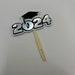 Graduation Cupcake Toppers Grad 2024 Graduation Party Toppers 2024 ...