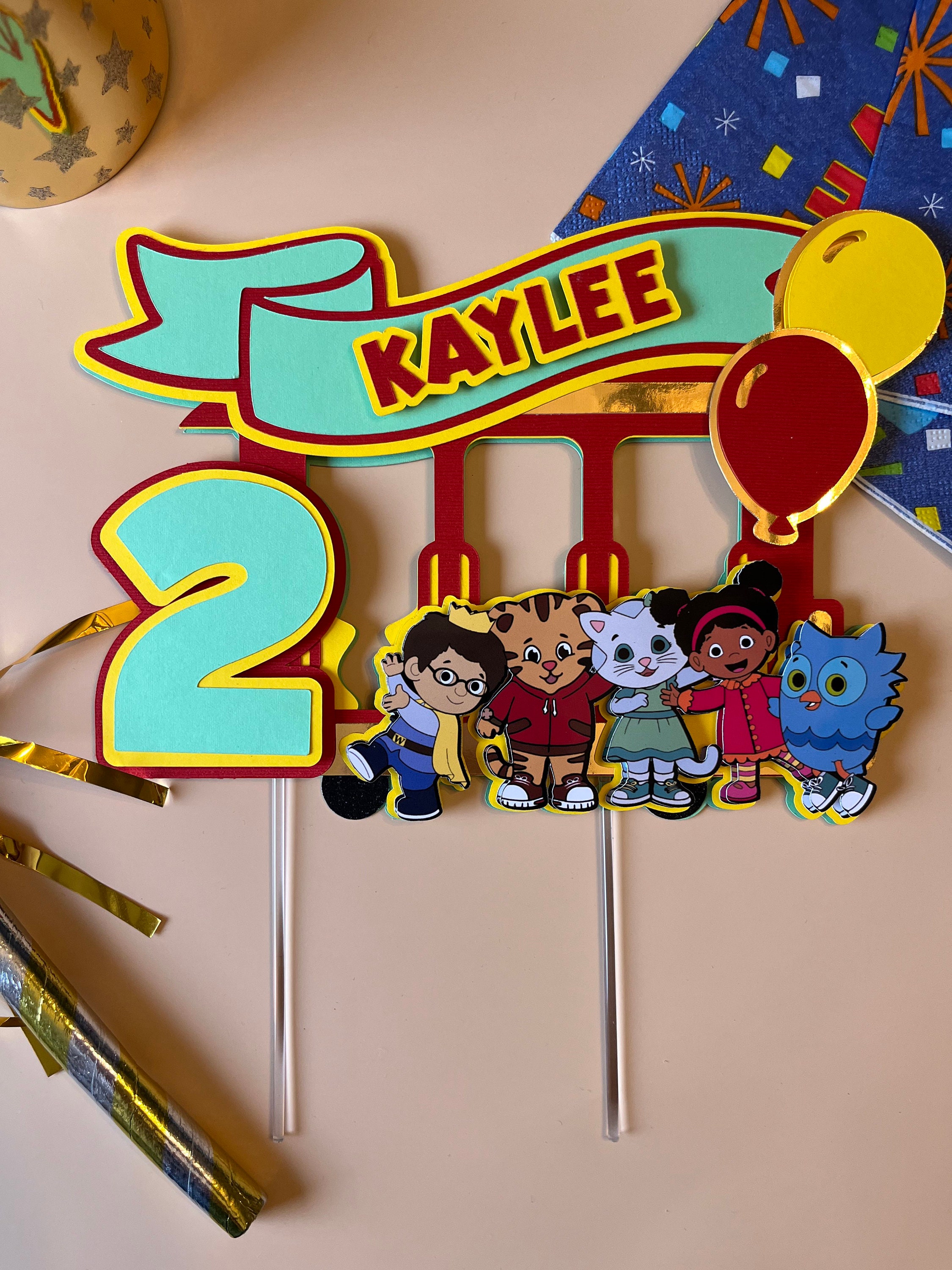 Custom Daniel Neighborhood Topper-daniel the Tiger and Friends Daniel ...