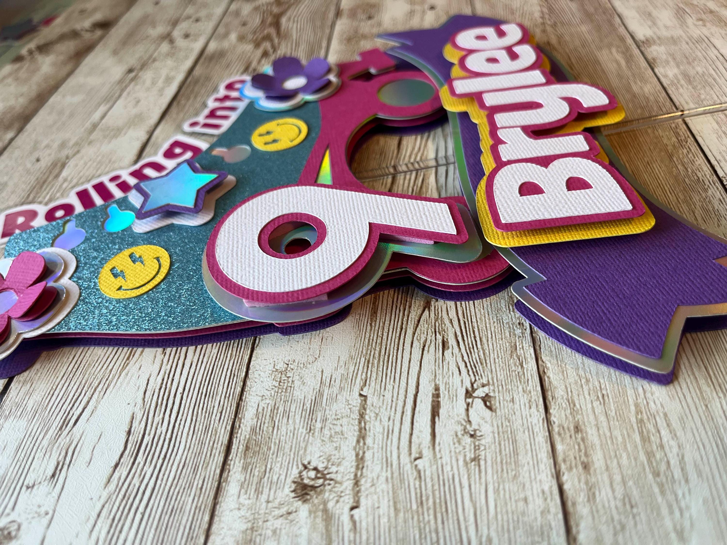 Rolling Into or Skating Into Cake Topper. - Etsy