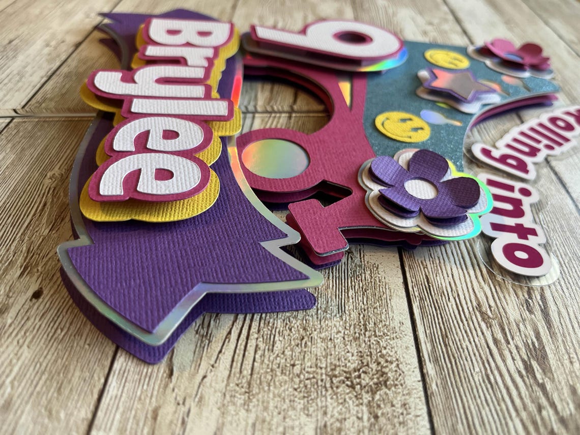 Rolling Into or Skating Into Cake Topper. - Etsy