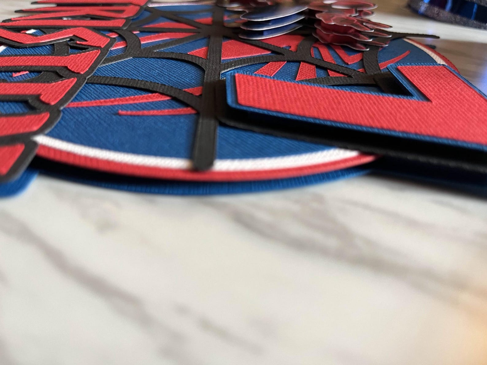 Personalized Spider-man Cake Topper: 3D Effect Birthday Party Decor ...
