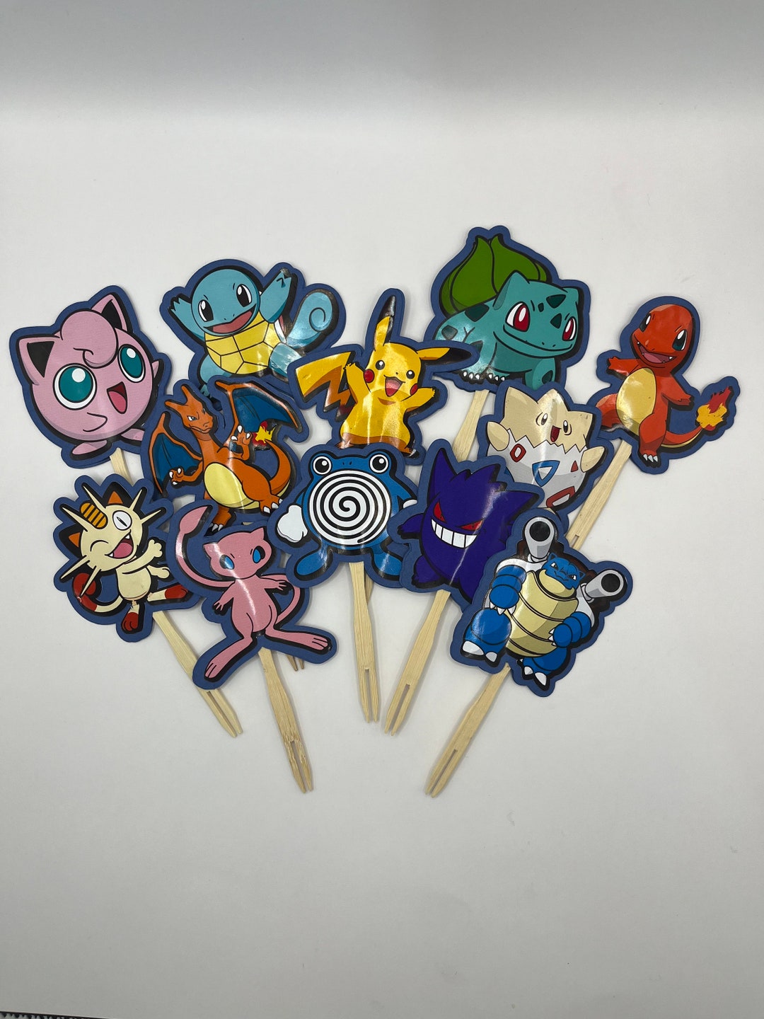 Pokemon Cupcake Toppers - - Etsy
