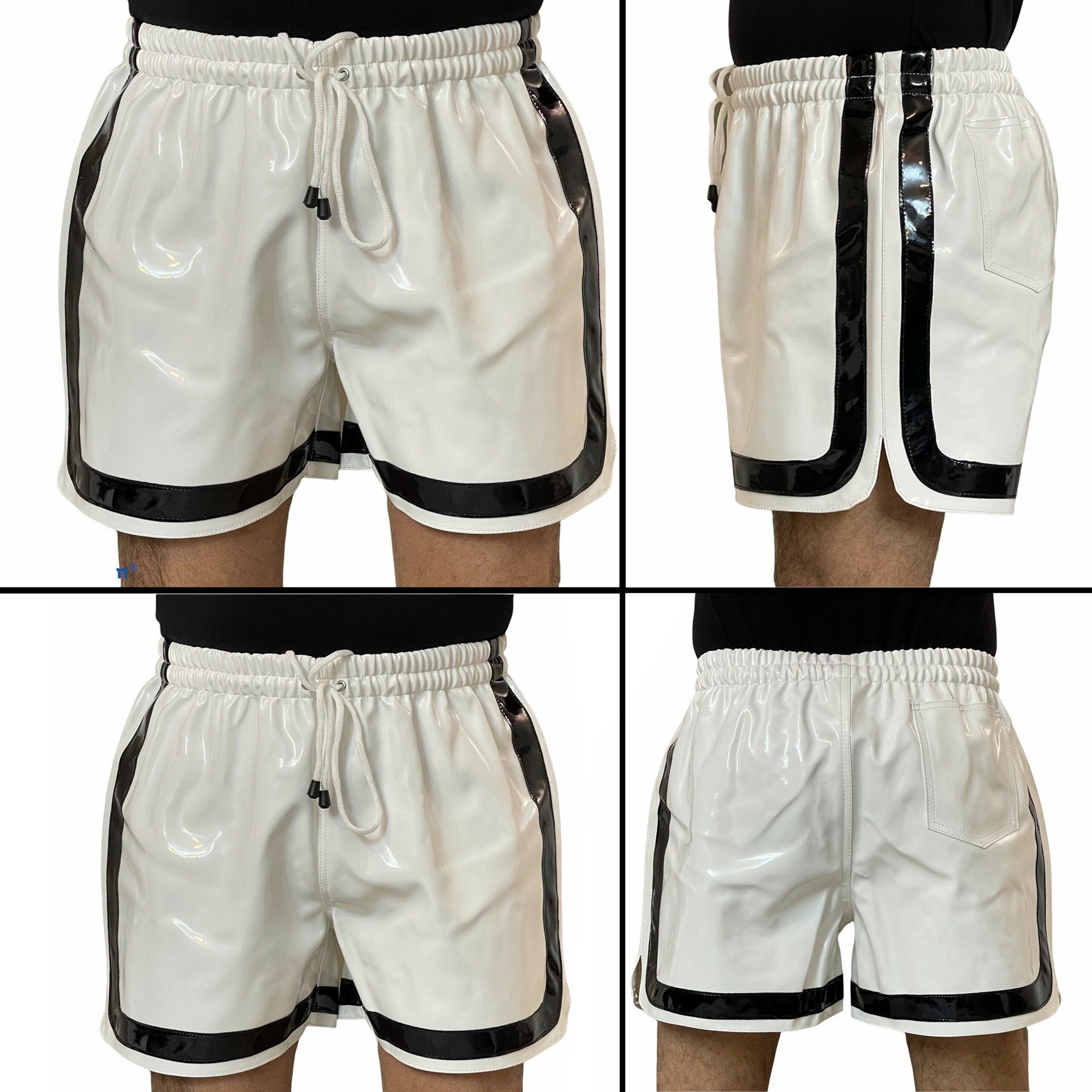 Männer PVC Lack Freizeit Shorts mit Gummizug Shorts Größe S4XL - Etsy.de