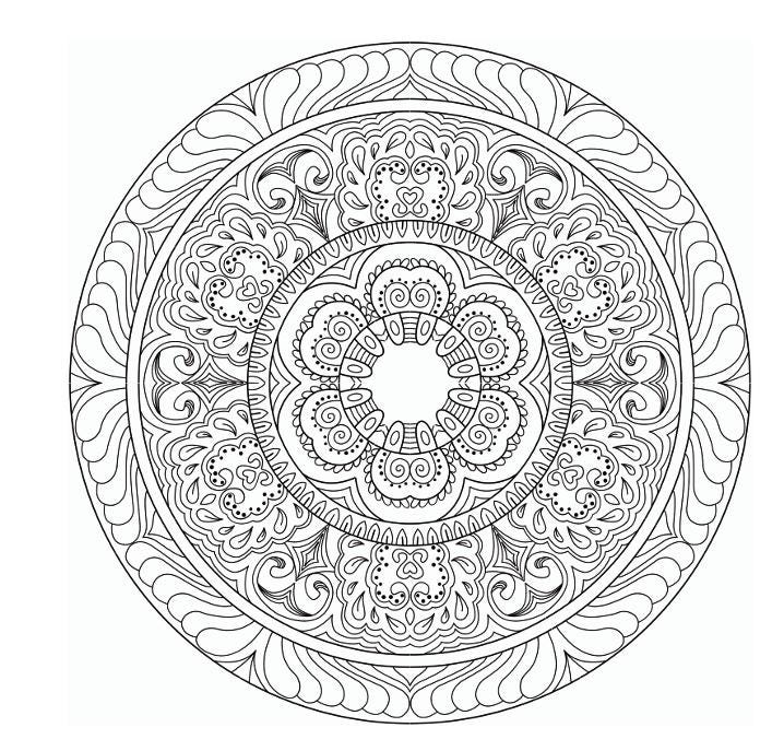 MANDALA 100 Coloring Book A4 Size Printable PDF - Etsy