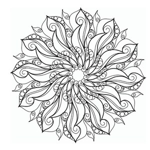 MANDALA 100 Coloring Book A4 Size Printable PDF - Etsy