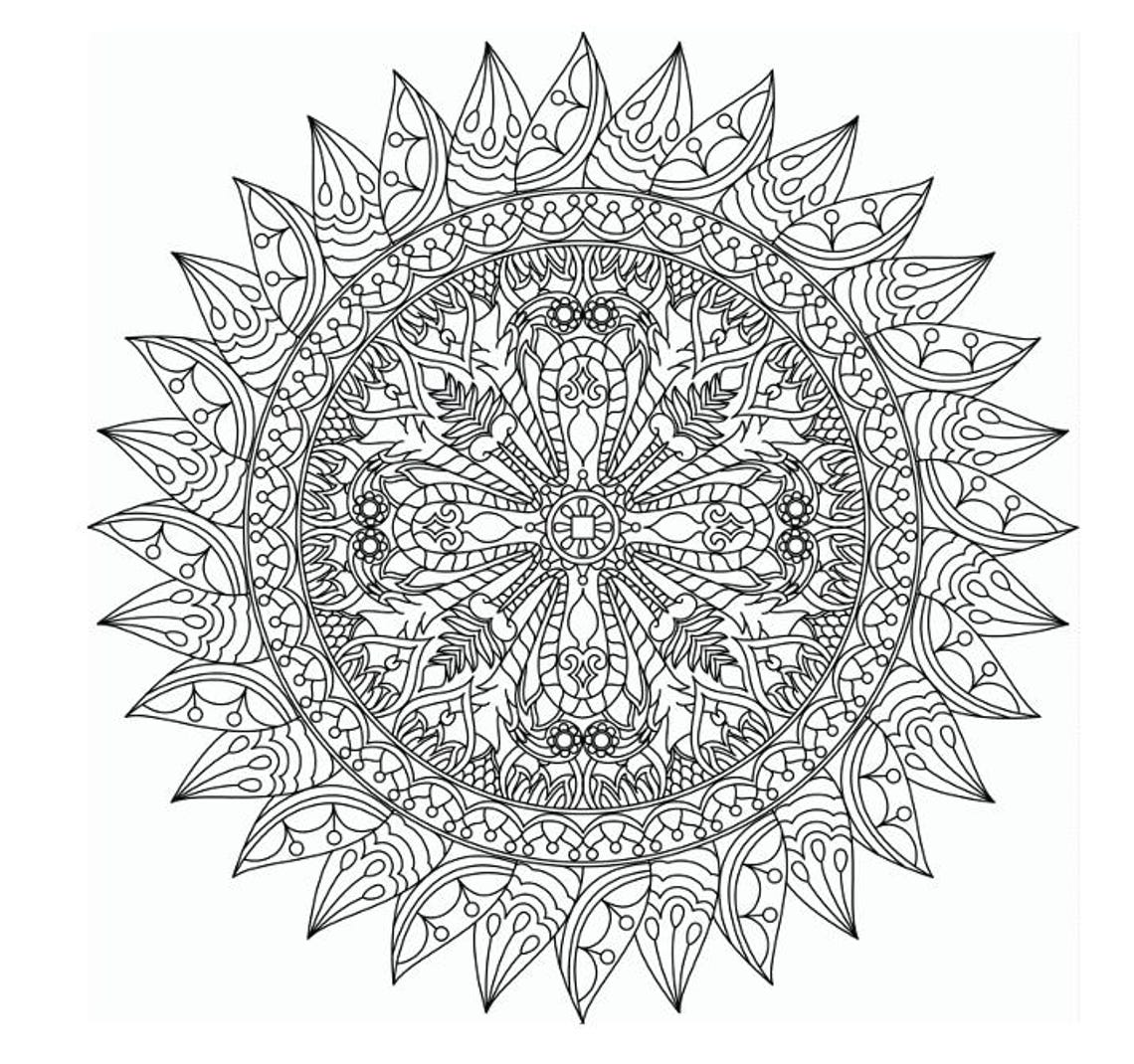 MANDALA 100 Coloring Book A4 Size Printable PDF - Etsy