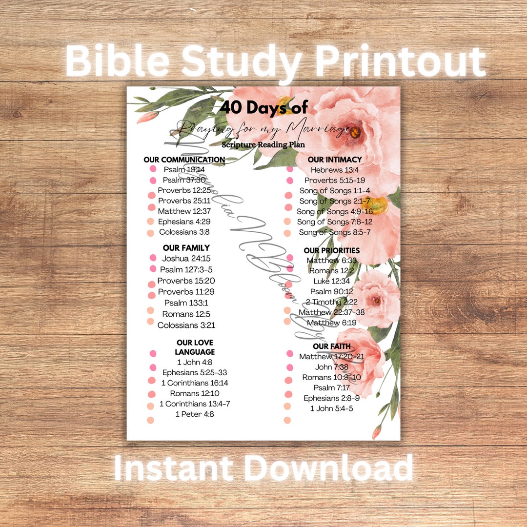 Bible Study, Marriage Prayer, Digital Download, Girl Journaling, Bible ...