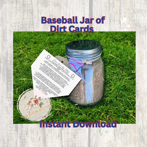 Baseball Senior Jar of Dirt - Etsy