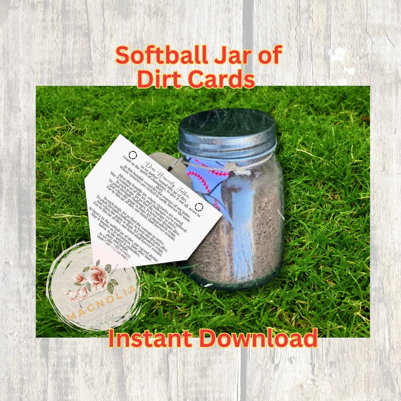 Softball Dirt Jar - Etsy