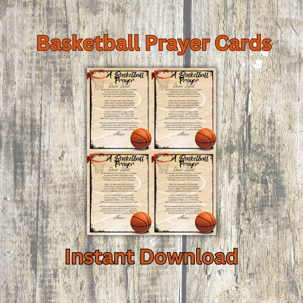 Basketball Prayer - Etsy