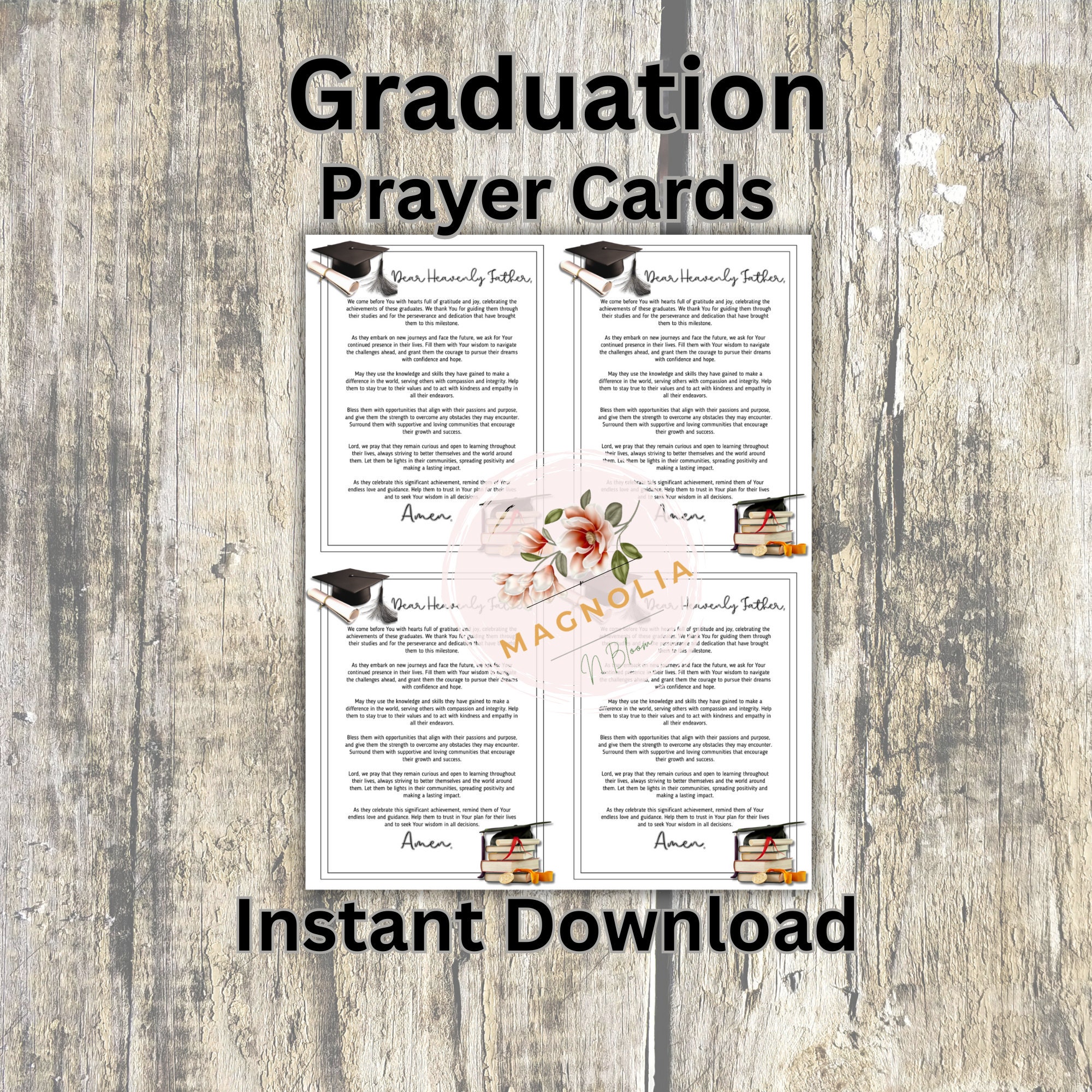 Graduation Gifts Printable, Graduation Prayer, Graduation Prayer Bag ...
