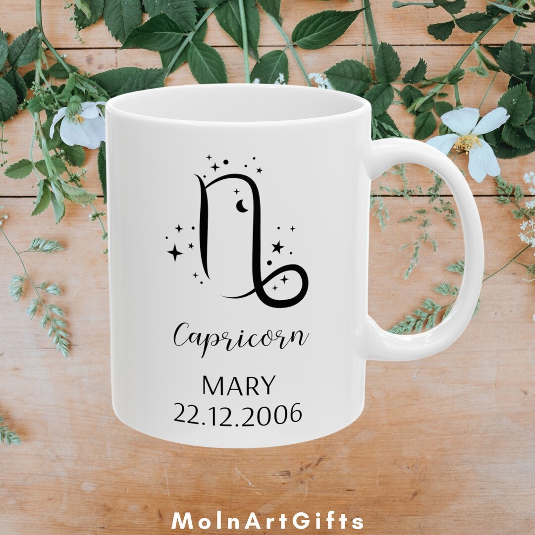 Personalized Funny Zodiac Name Mug, Capricorn Mug, Funny Zodiac Sign ...