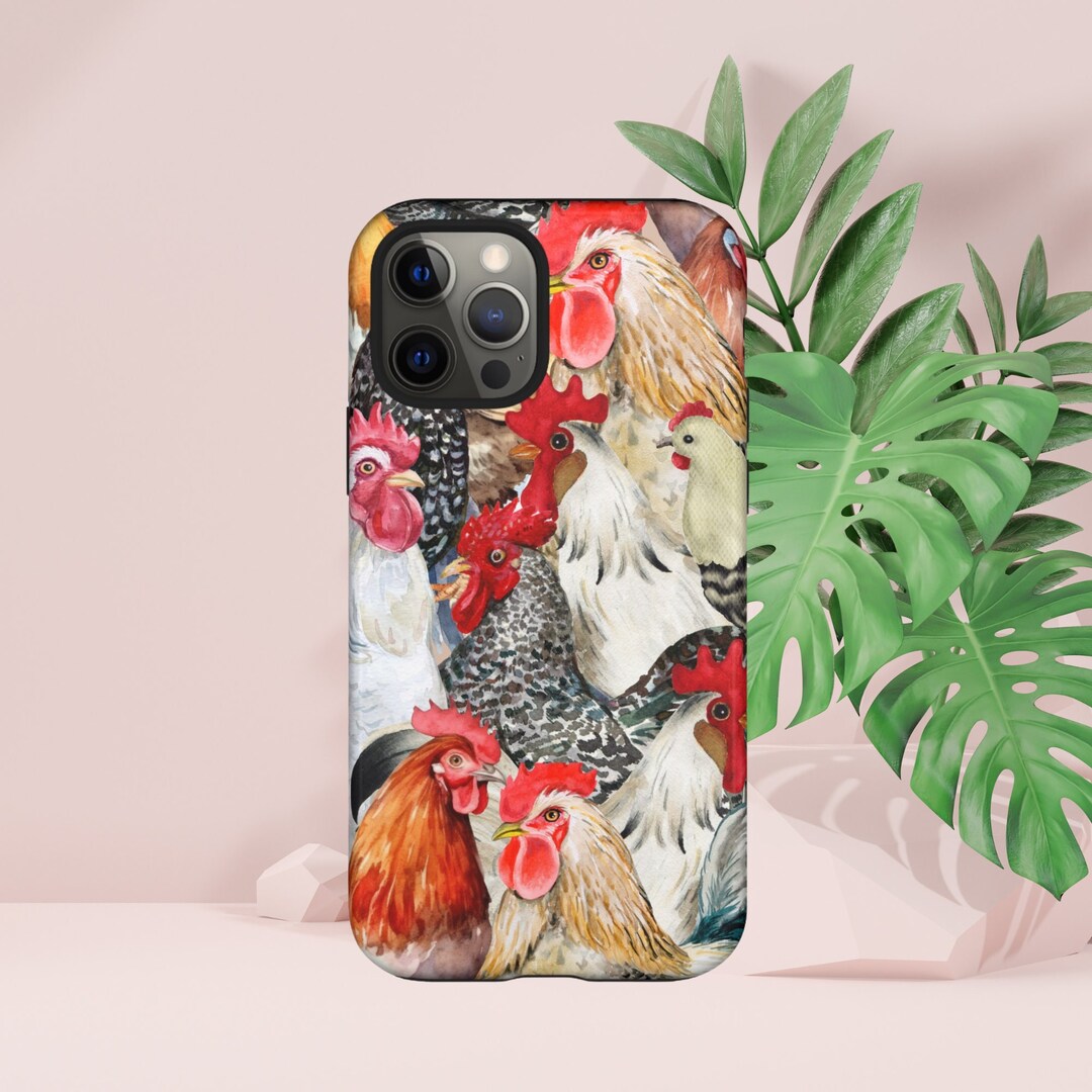 Roosters Collage Aesthetic Cover Fit for iPhone 15, 14, 13, 12, 11, X ...