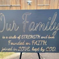 Our Family Sign - Etsy