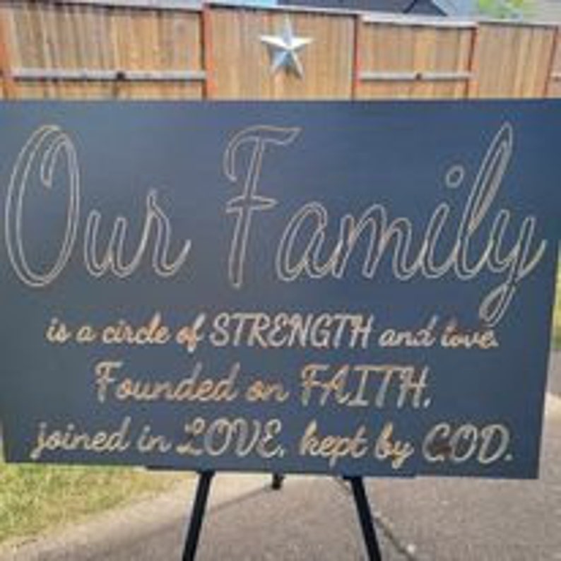 Our Family Sign - Etsy