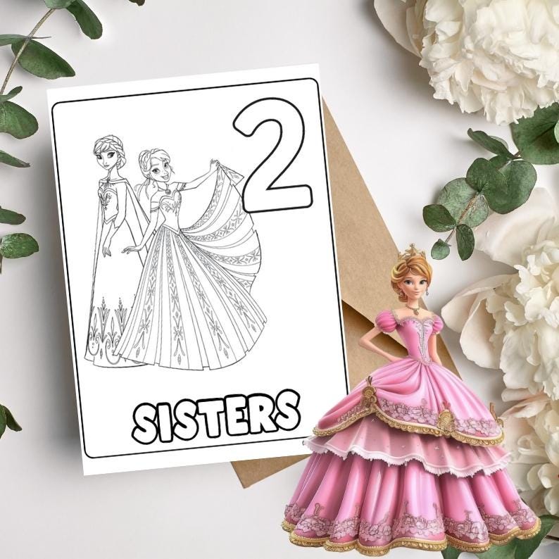 Disney Princes Number Coloring Pages Girl Activity Book Princess ...
