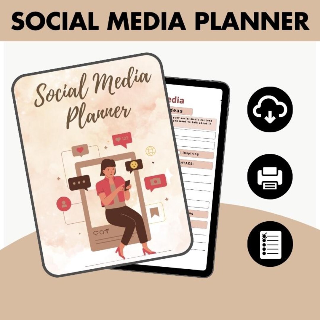 Social Media Planner / Content Planner / Content Creator Planner ...