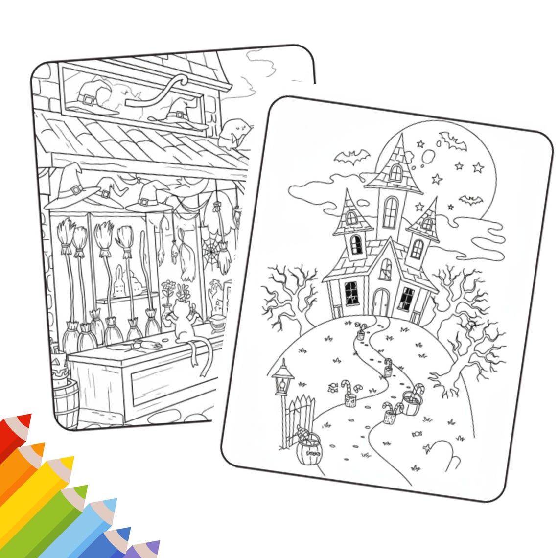 Halloween Coloring Pages | Spooky Printable Activity Sheets | Kids ...