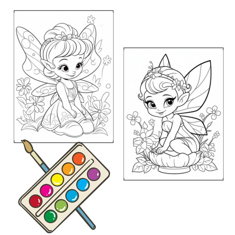 Unicorn and Fairy Coloring Book for Kids | 82 Magical Pages | Printable ...