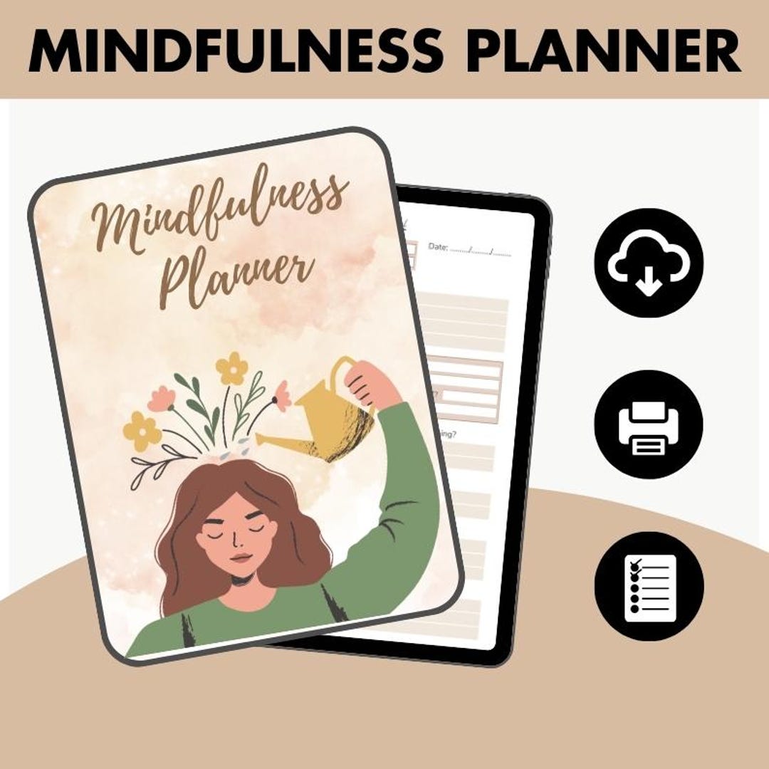 Mindfulness Planner / Digital Planners / Mindfulness Journal / Daily ...