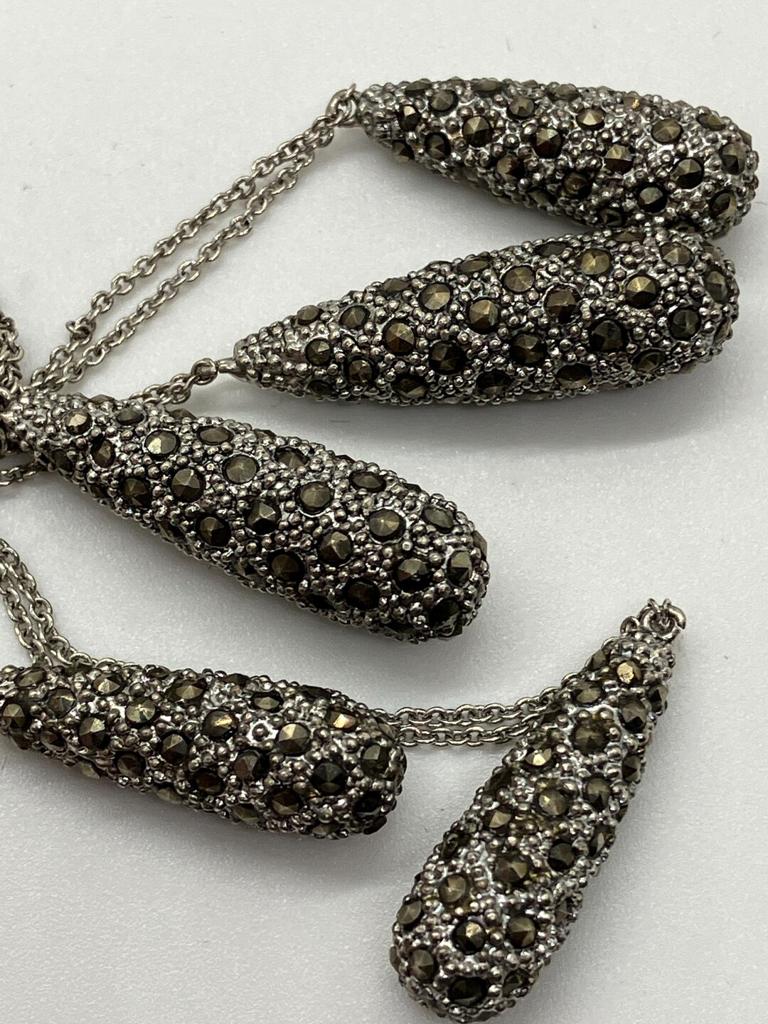 Very Special Vintage Monet Marcasite Necklace - New With Tags! - Etsy