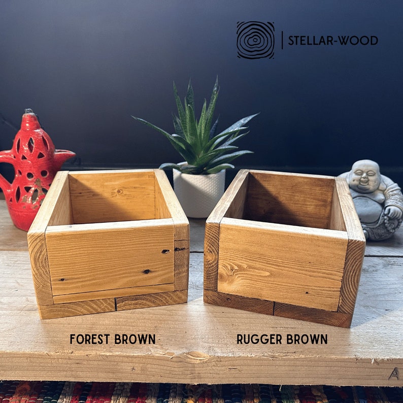 Rustic Wood Storage Boxes, Reclaimed Wood, Handmade, Eco-friendly Home ...