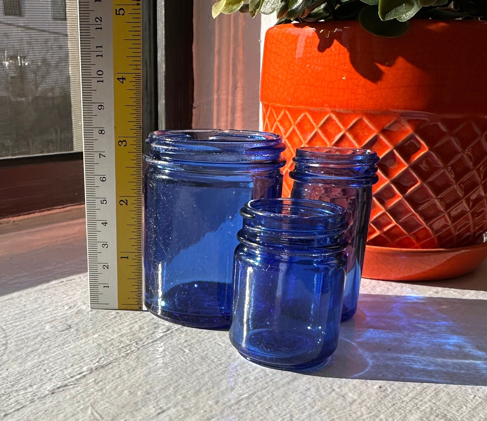 Vintage Vick's Vaporub Set of 3 Cobalt Blue Jars 1950s - Etsy