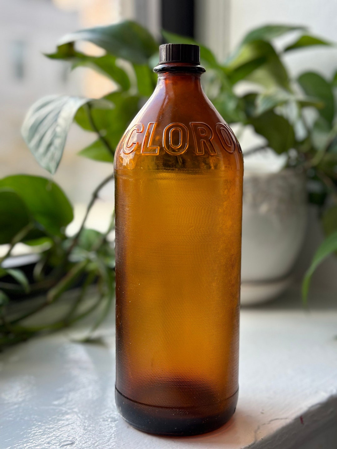 Clorox Amber Glass Bottle Laundry Room Art - Etsy