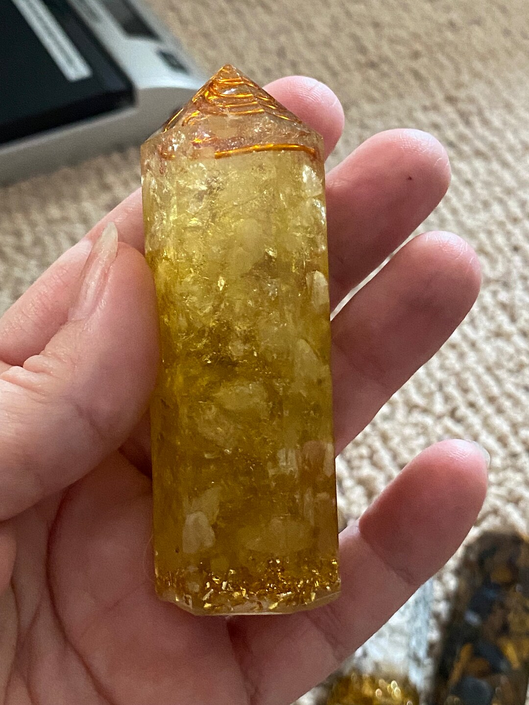 Resin Towers ,mix Chips, Glass Goddess Body,small. - Etsy