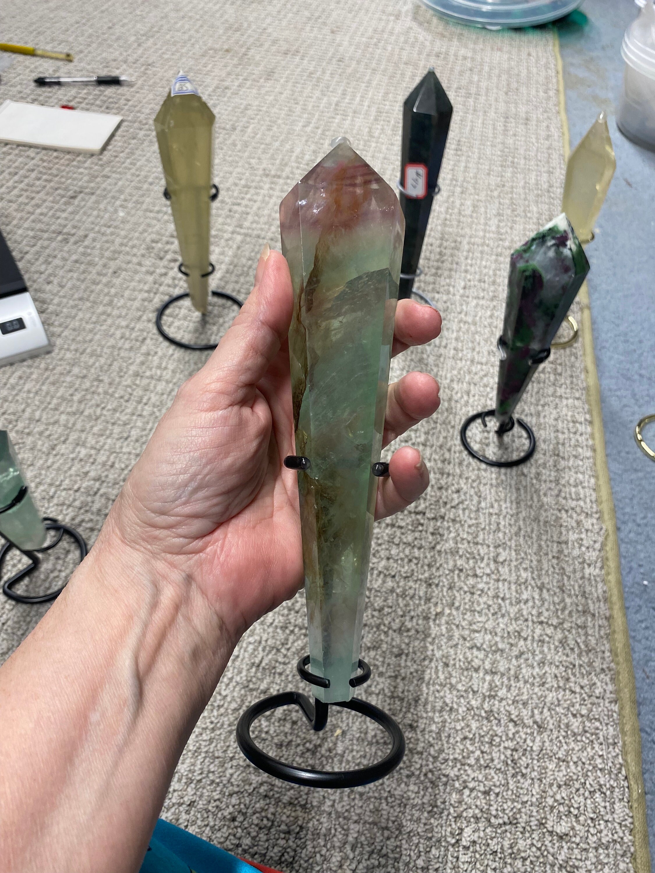 Gorgeous Crystal Wands, Hearts, Moon Face, Men, Women,carving - Etsy