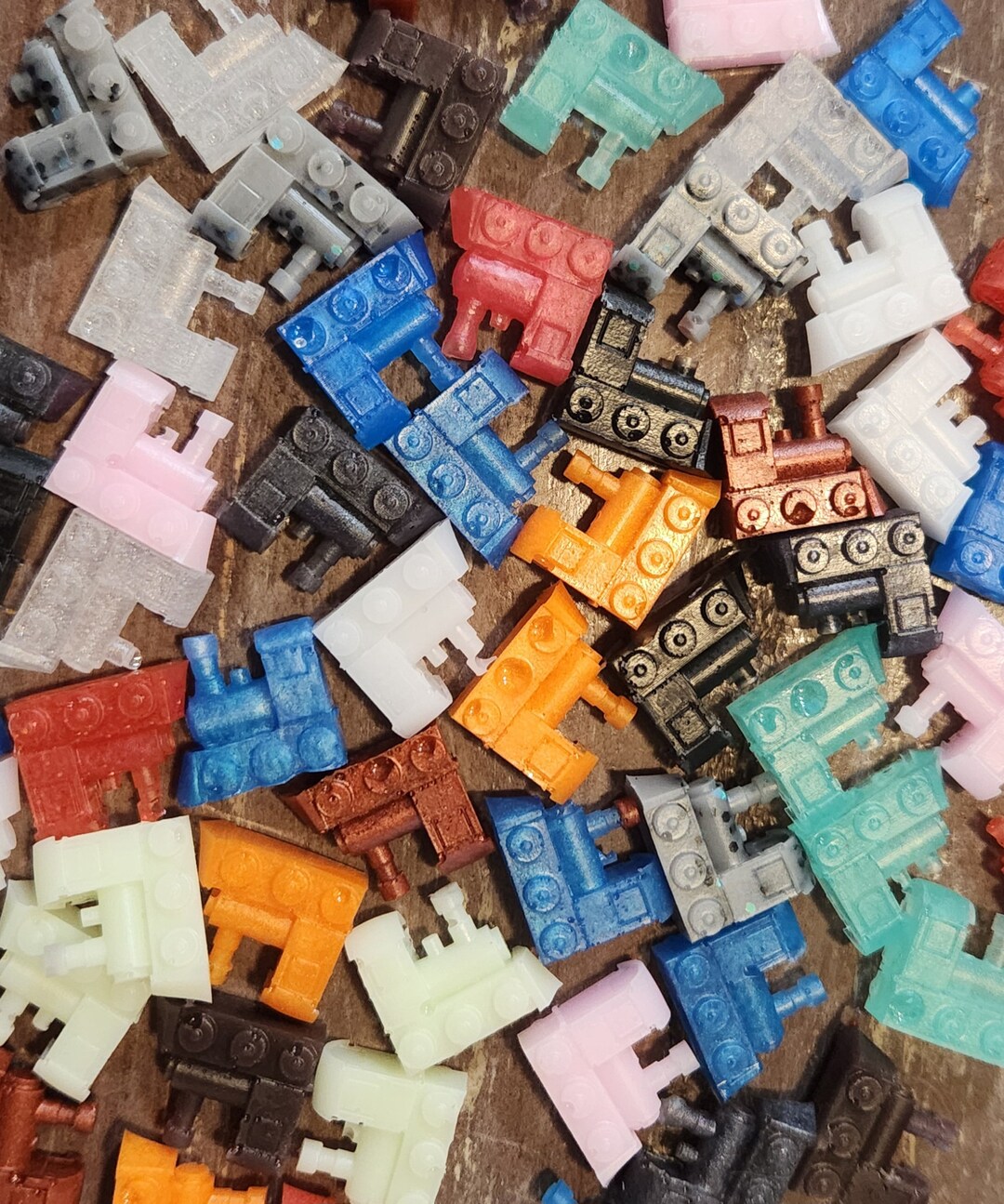 Random Resin Trains for Mexican Train Dominoes - Etsy