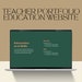 Retro Digital Teaching Portfolio Bundle Teacher Portfolio Google Site ...