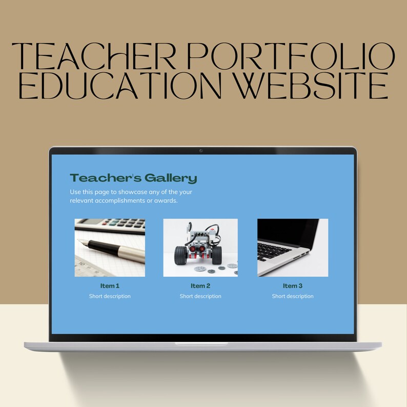 Retro Digital Teaching Portfolio Bundle Teacher Portfolio Google Site ...