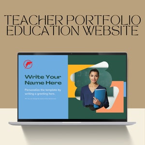 Retro Digital Teaching Portfolio Bundle Teacher Portfolio Google Site ...