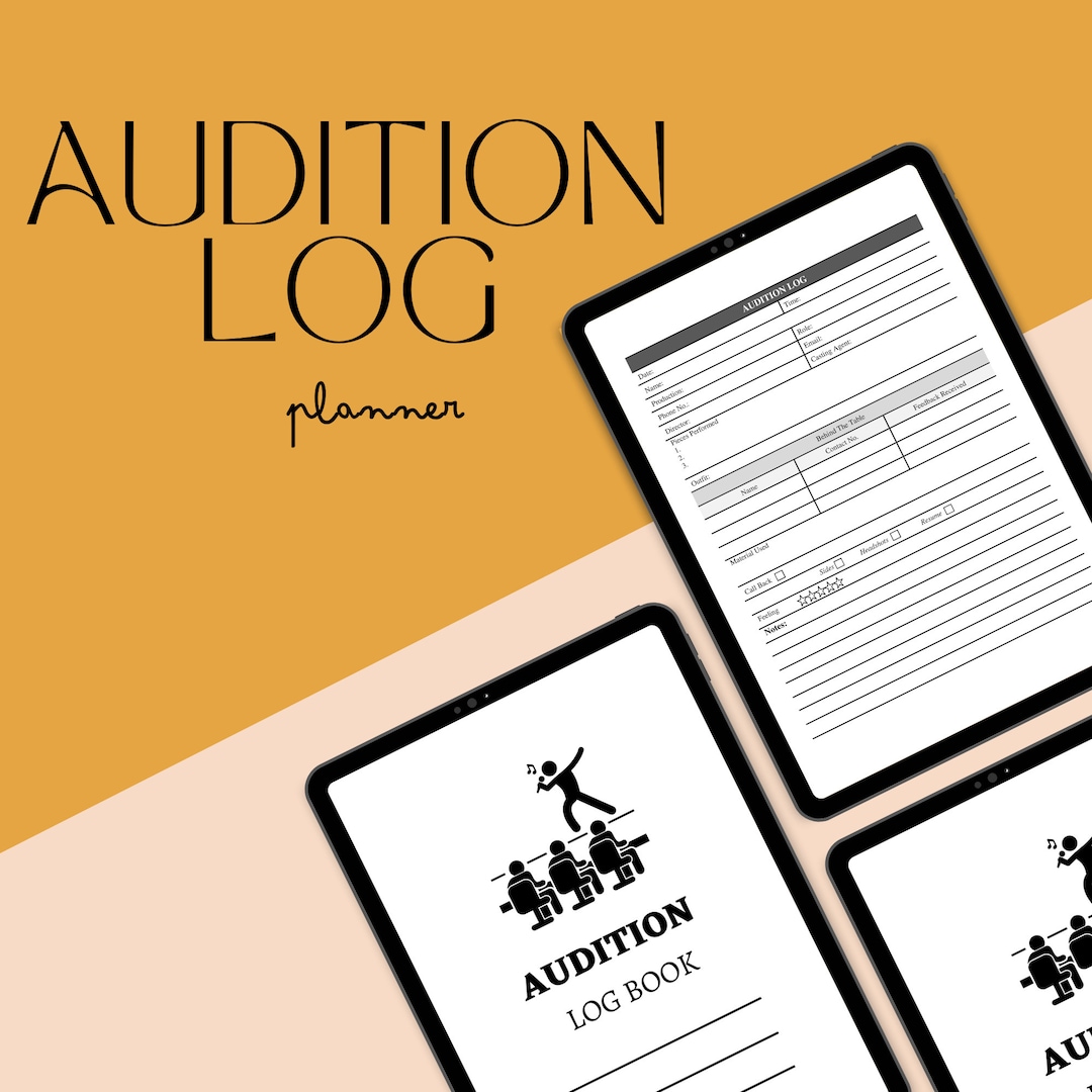 Performer's Audition Log, INSTANT DOWNLOAD, Tracker for Organizing ...