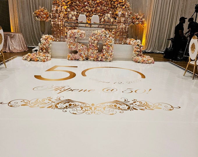 Dance Floor Decal Sticker, Happy Birthday/communion/ Confirmation ...