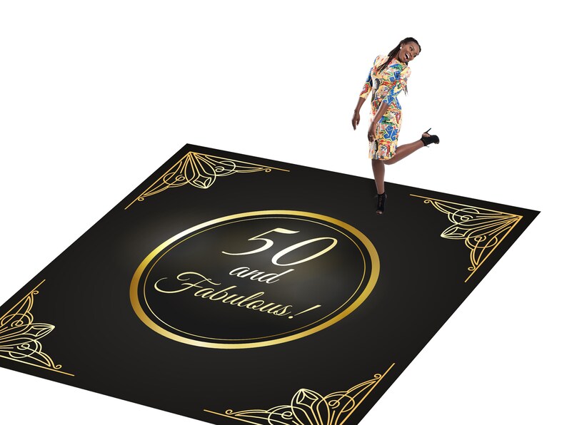 Customizable Birthday Decal Dance Floor Wrap Gloss/matte Removable ...