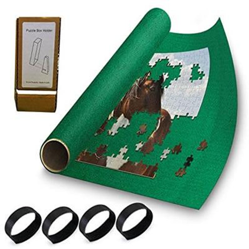 The Puzzle Buddy Large : Felt Roll-up Puzzle Mat- Save Your Puzzle and ...
