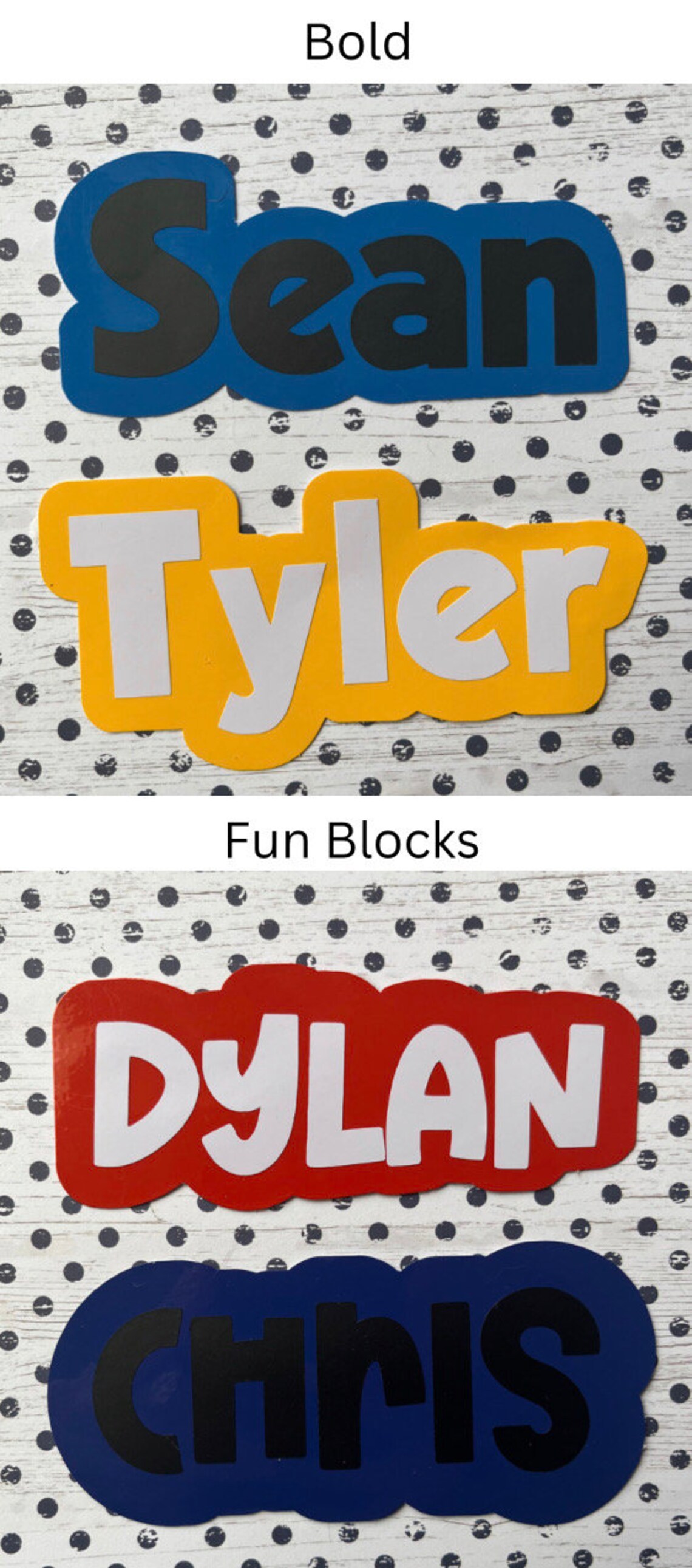 Personalized Two-tone Decal - Etsy