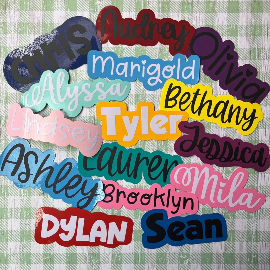 Personalized Two-tone Decal - Etsy