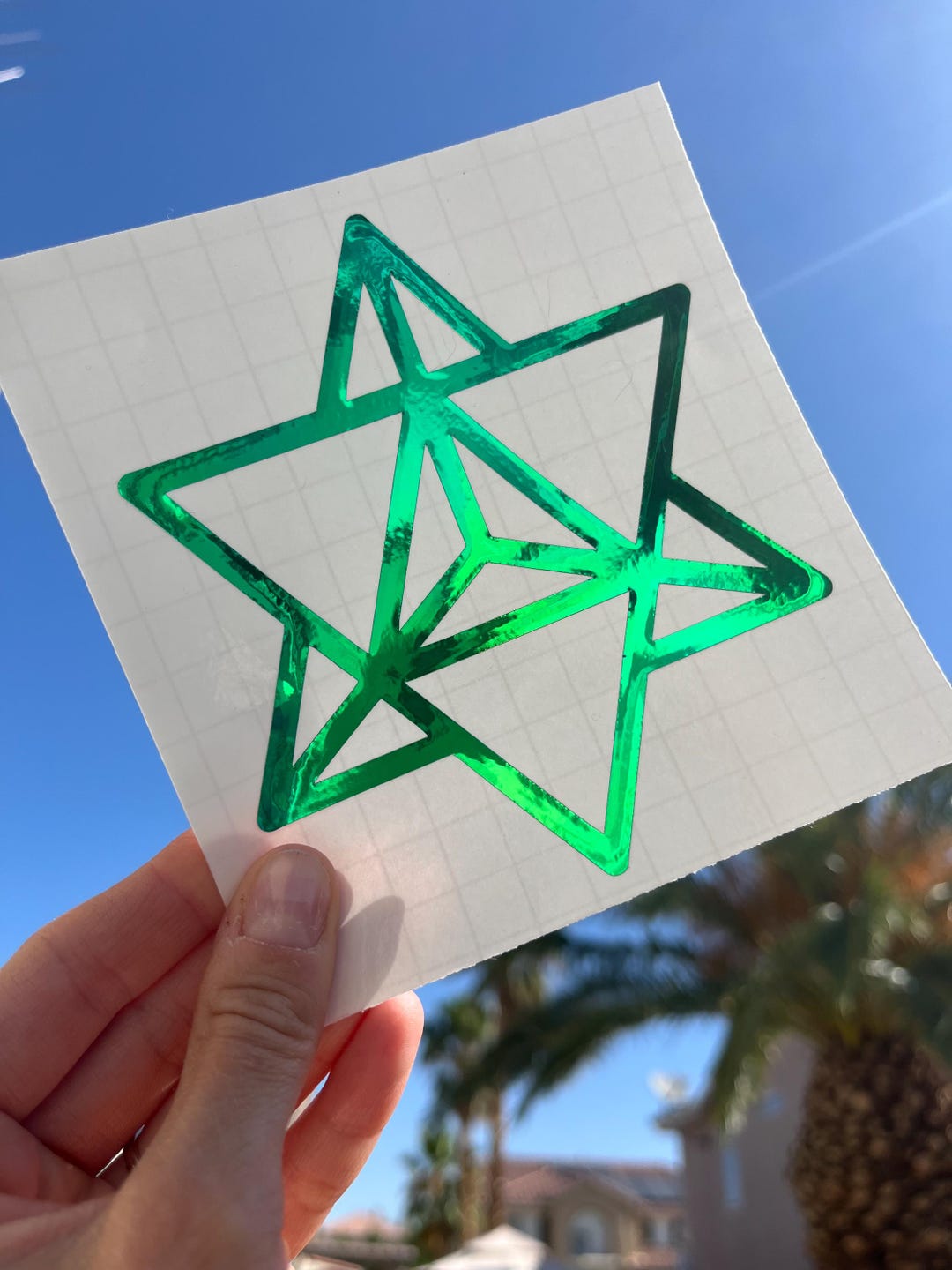 Merkaba Triangle Decal - Etsy
