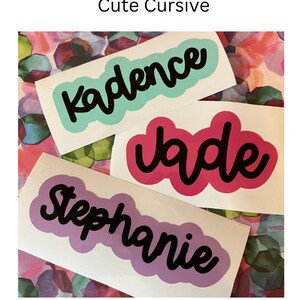 Personalized Two-tone Decal - Etsy