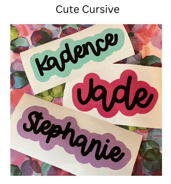 Personalized Two-tone Decal - Etsy